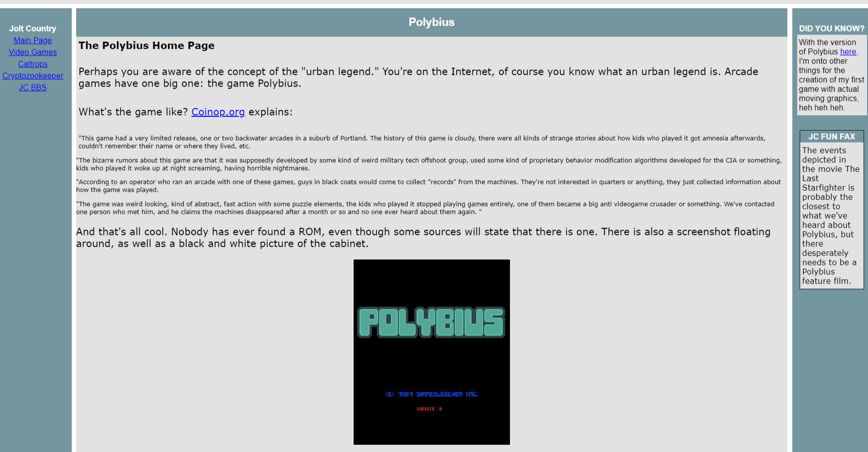 マインドコントロール実験だった!? 1981年のゲーム「ポリビアス（Polybius）」をめぐる謎と陰謀／宇佐和通｜webムー 世界の謎と ...